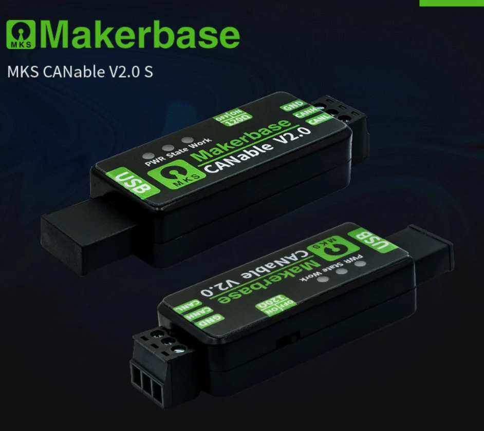 Makerbase CANable 2.0 SHELL USB to CAN อะแดปเตอร์วิเคราะห์ CANFD slcan SocketCAN CANdleLight ...