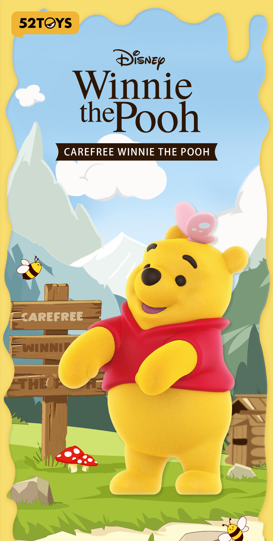 【Available on November 11th 0:00】52TOYS Disney Carefree Winnie the Pooh ...
