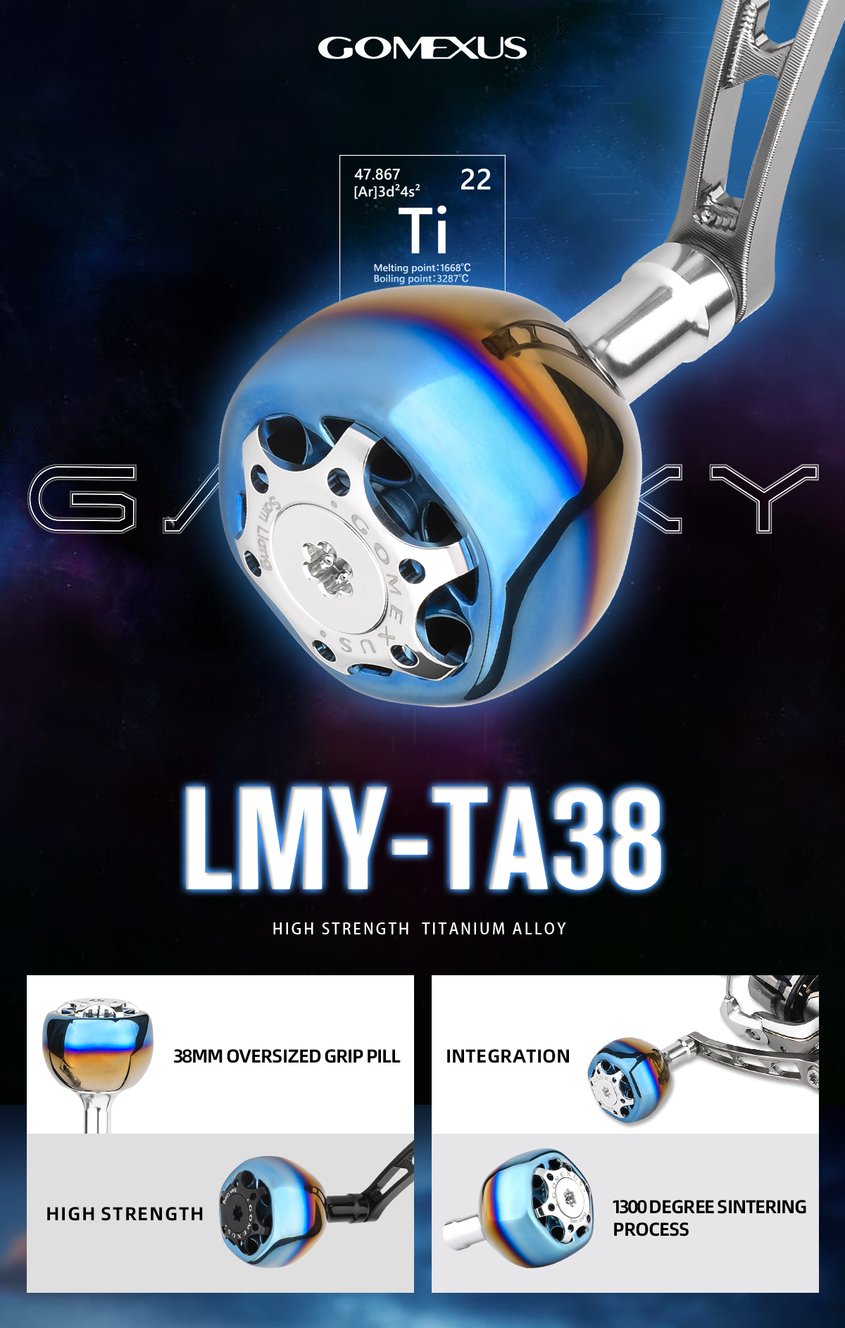 โกเม็กซัส(Gomexus) Hunter Galaxy 38mm Jigging อุปกรณ์ตกปลา 68 มม. ...