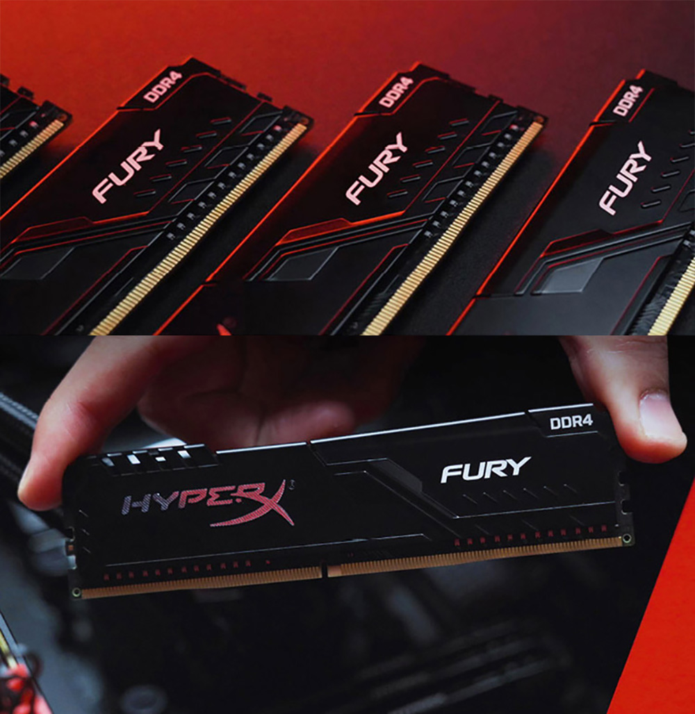 Kingston HyperX Fury Beast DDR4 RAM 4GB 8GB 16GB DDR4 1.2v 2133Mhz 2400Mhz 2666Mhz 3200MHz ...