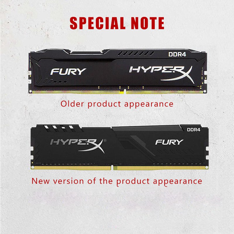 Kingston HyperX Fury Beast DDR4 RAM 4GB 8GB 16GB DDR4 1.2v 2133Mhz 2400Mhz 2666Mhz 3200MHz ...