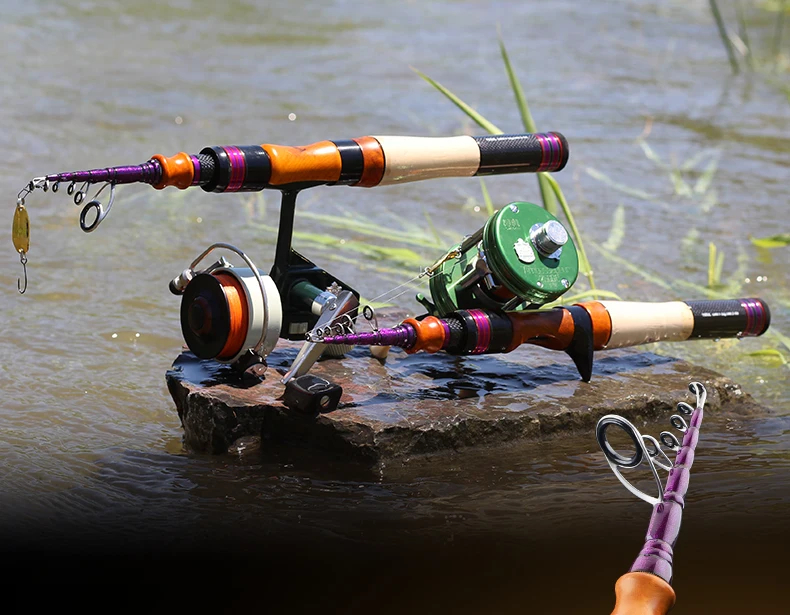 Purelure 1.50m XUL BFS Telescopic Rod 5ft Travel Rod ปลาเทราท์ Spinning ...