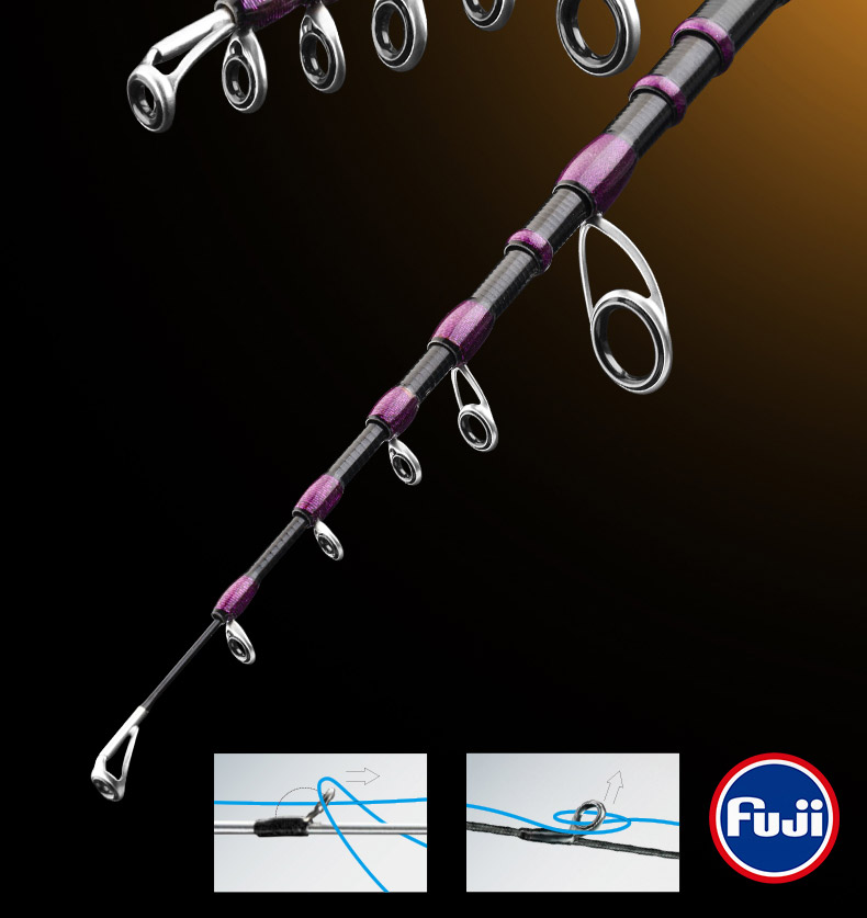 Purelure 1.50m XUL BFS Telescopic Rod 5ft Travel Rod ปลาเทราท์ Spinning ...