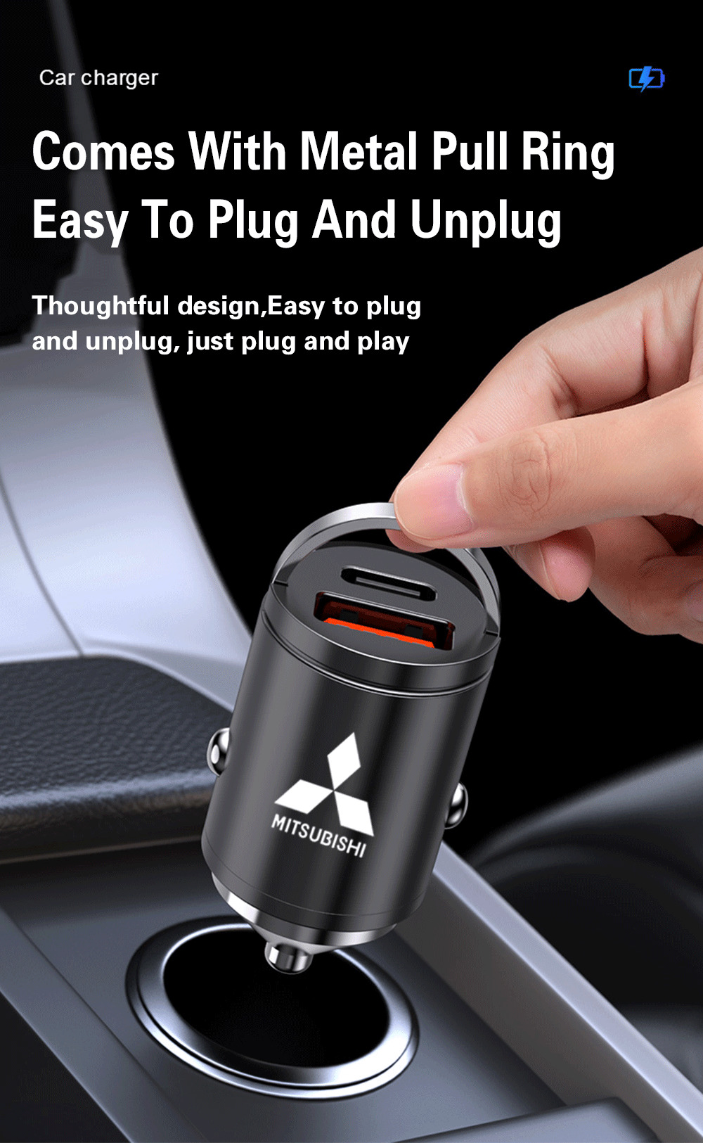 สําหรับ Mazda รถโทรศัพท์ Quick Charger 200W ประเภท C PD QC3.0 USB Dual ...