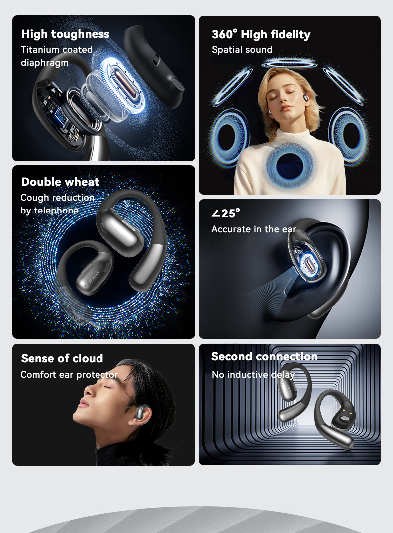 Lenovo Erazer XT65 PRO หูฟังบลูทูธ เปิดการลดเสียงรบกวน หูฟัง Bluetooth ...