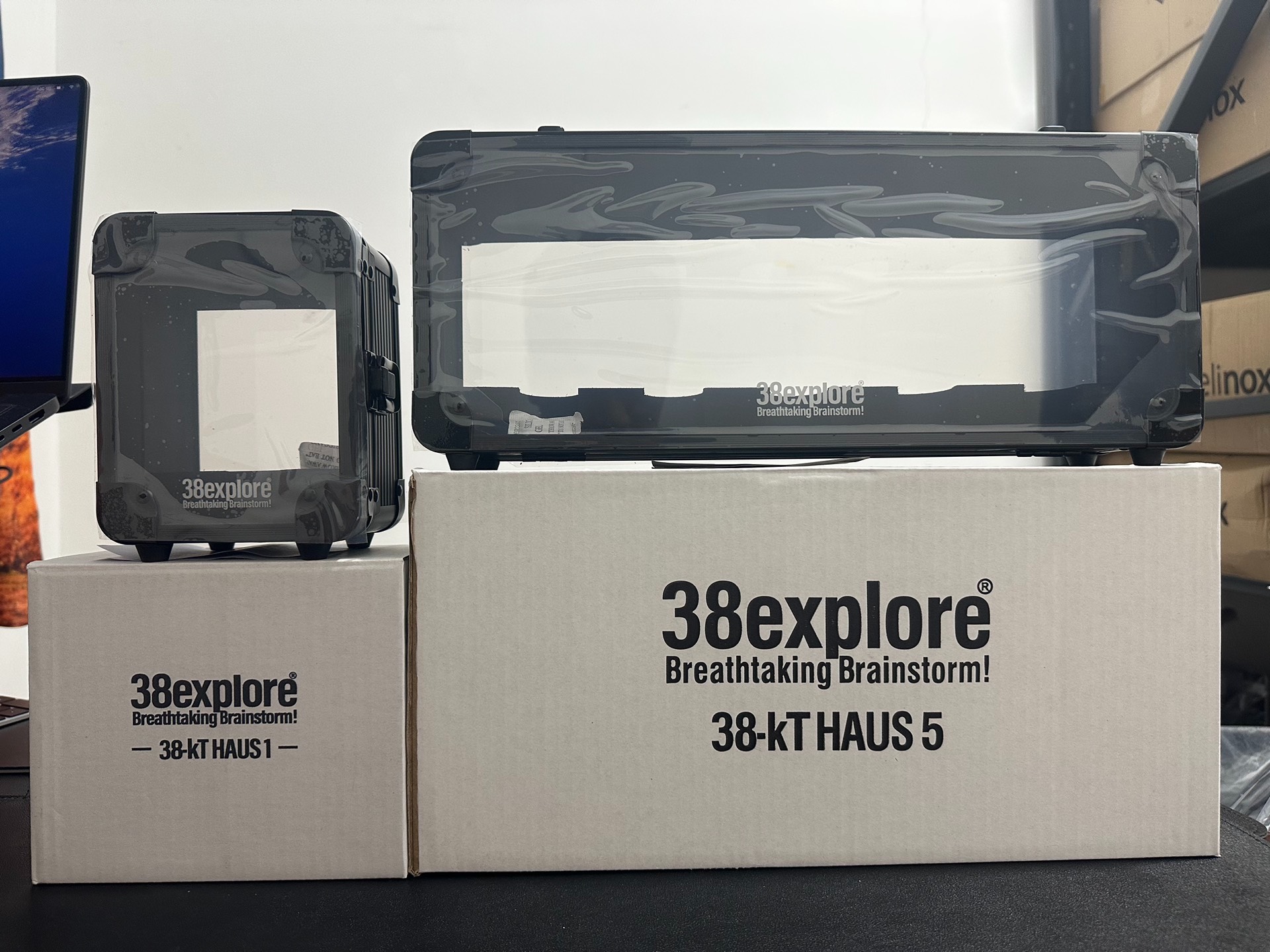 แบรนด์แบรนด์ร่วม 38explore | 38kt HAUS 38 โคมไฟกล่องเก็บเฉพาะ 38kt อลูมิเนียมกล่องเก็บโปร่งใส ...