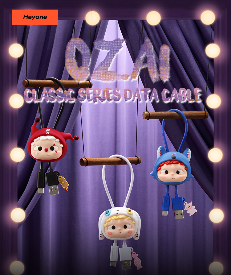 Heyone OZai - สายเคเบิลข้อมูลซีรีส์คลาสสิกของขวัญของสะสมน่ารัก | Shopee ...
