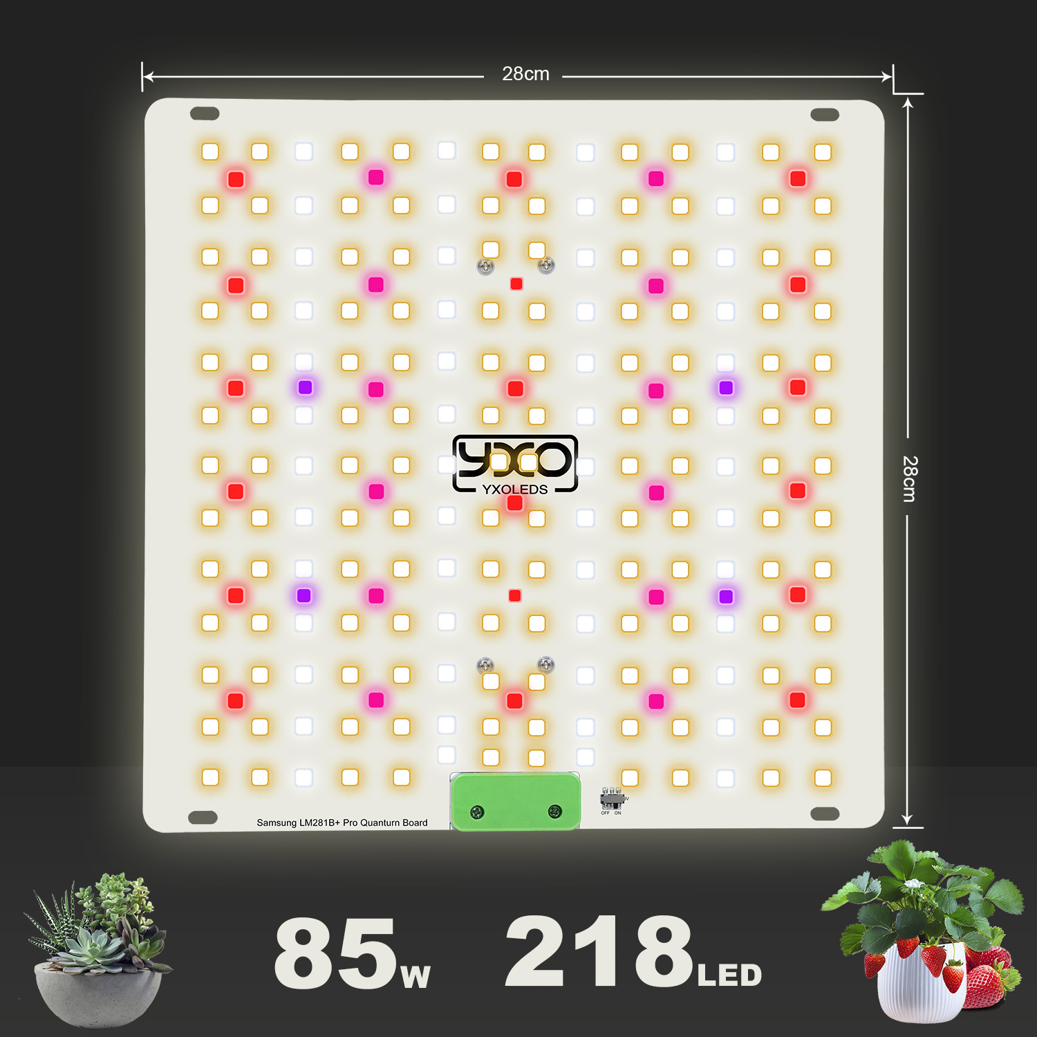 Samsunglm281b+ PRO Quantum LED Grow Light Full Spectrum Phyto โคมไฟ 85W ...