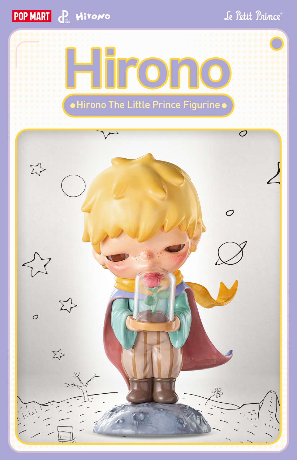Pop MART Hirono The Little Prince Figurine Blind Box Action ของเล่นรูป ...