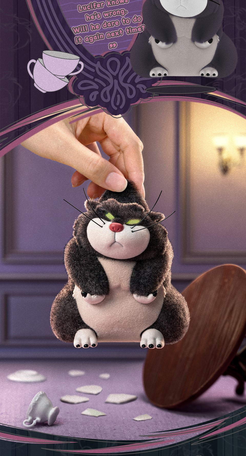 52TOYS Disney The Mischievous Cat Lucifer Series Blind Box Figure Toy ...