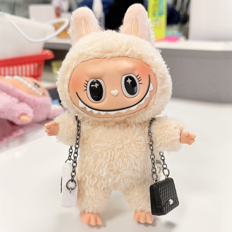 Labubu Doll Messenger Bag Doll Bag Accessory Luxury Leather Handbag for ...