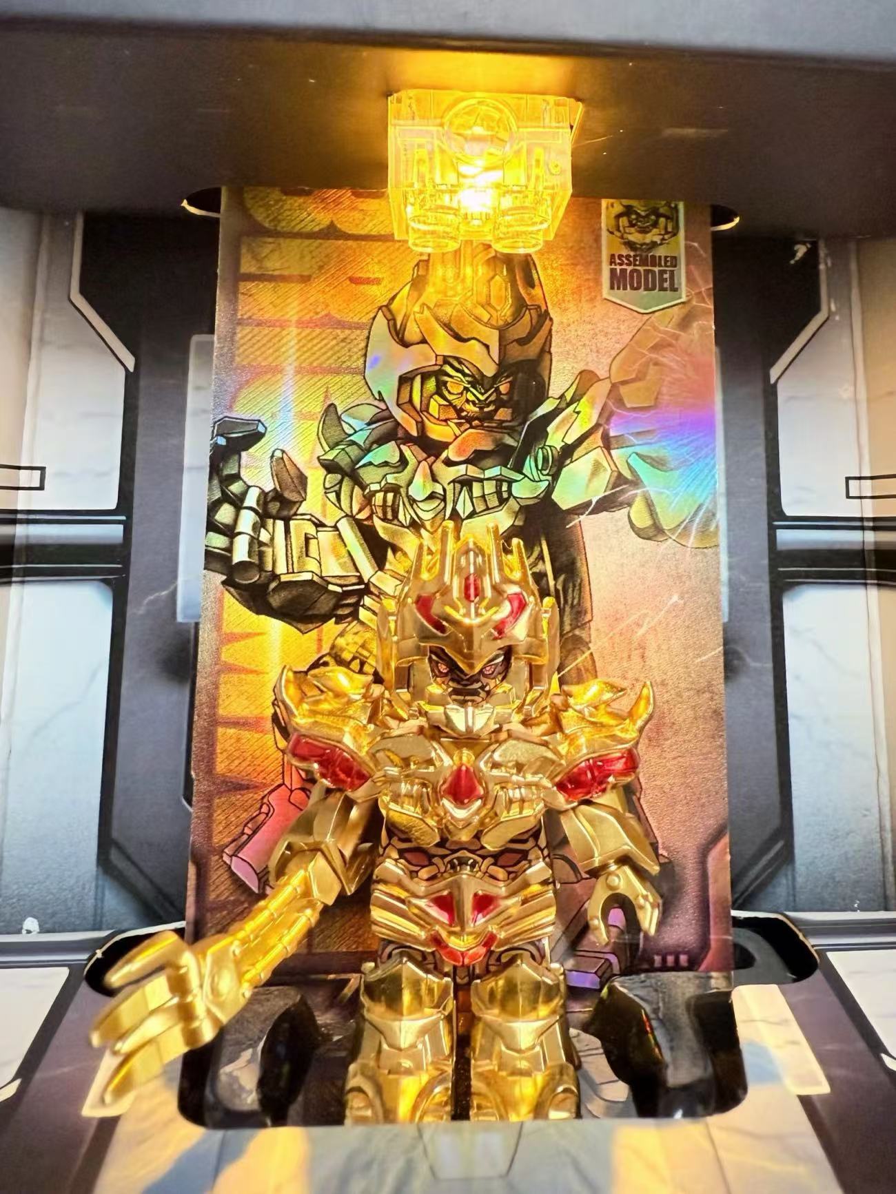 Gold Optimus Prime Transformers Building Figures Megatron Toy ...