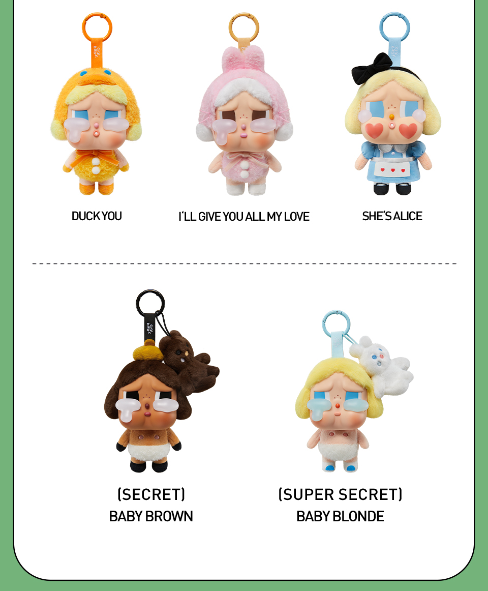 [TH Livestream only 28/8] POP MART CRYBABY Crying Again Series-Vinyl Face Plush Blind Box Action ...