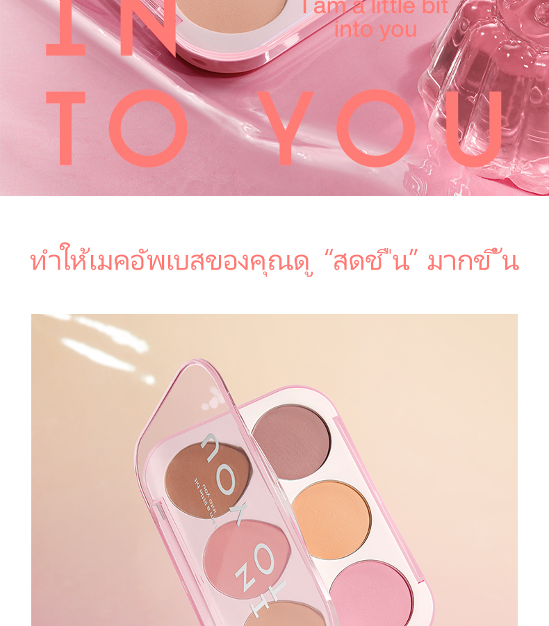 Into YOU และแผ่นบลัชออนแป้งหกสีของคุณ | Shopee Thailand