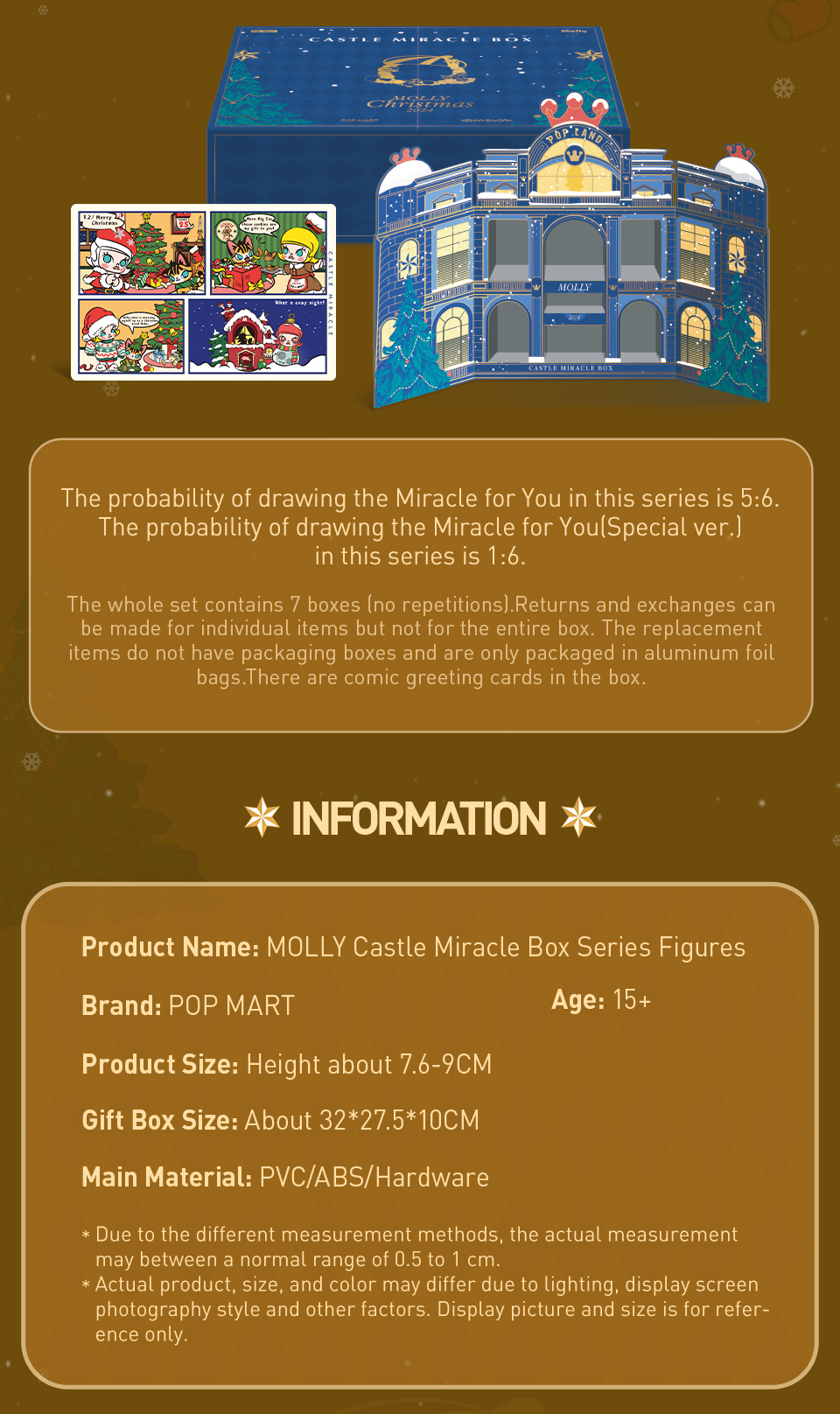 POP MART MOLLY Castle Miracle Box （include 7 Blind boxes） | Shopee Thailand