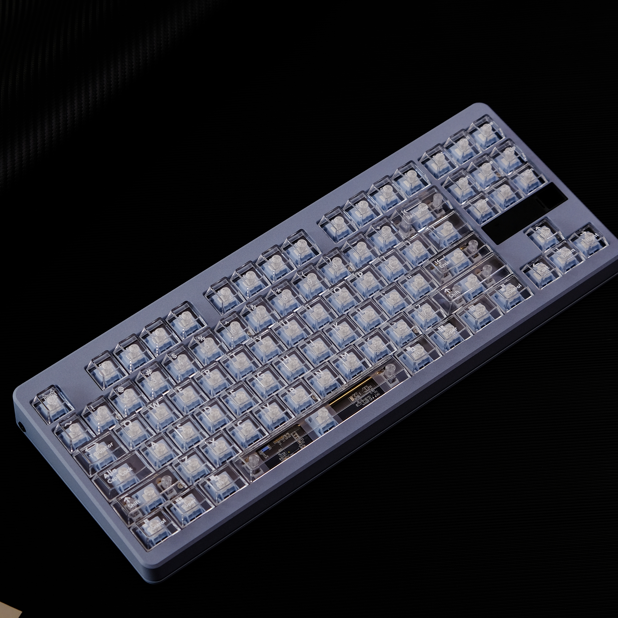 Aifei 114 คีย์คริสตัลปุ่มกดโปร่งใสโปรไฟล์เชอร์รี่ RGB Backlit Keycap ...