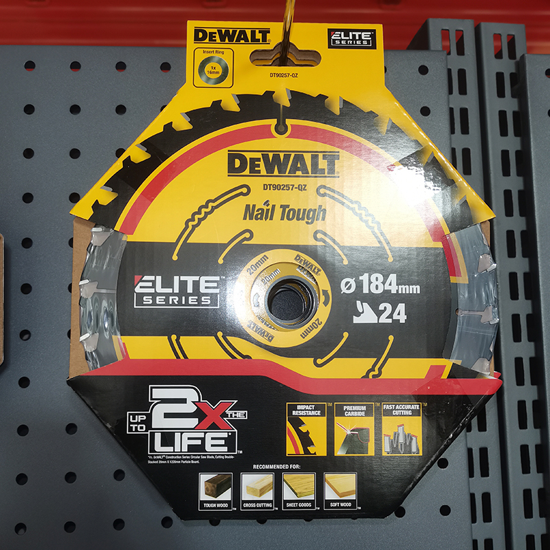 Dewalt DT90257 ใบเลื่อยวงเดือน184 มม.*20/16 มม. 24T ช่างไม้ตัดเฉพาะ ...