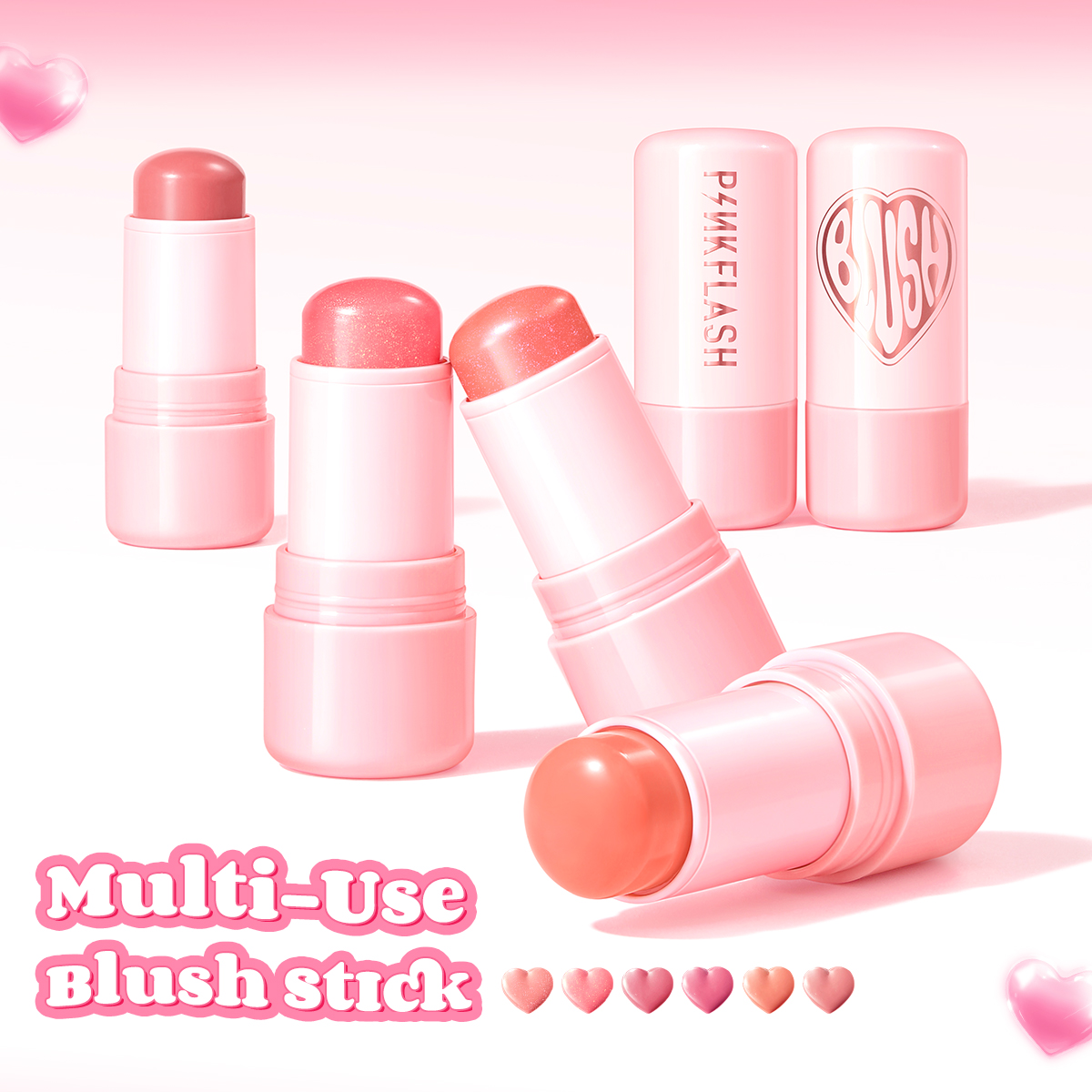 【ใหม่】Pinkflash Multi-Use Watery Blush Stick Healthy Rosy Cream ...