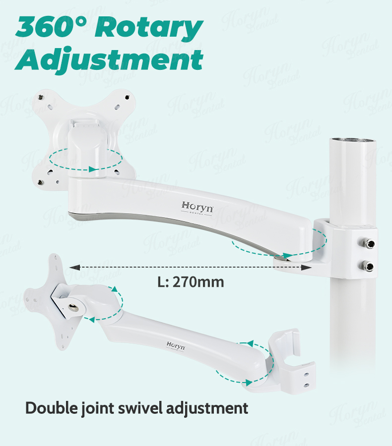 ทันตกรรม Endoscope Bracket LCD Monitor Holder Arm Bracket Intraoral ...