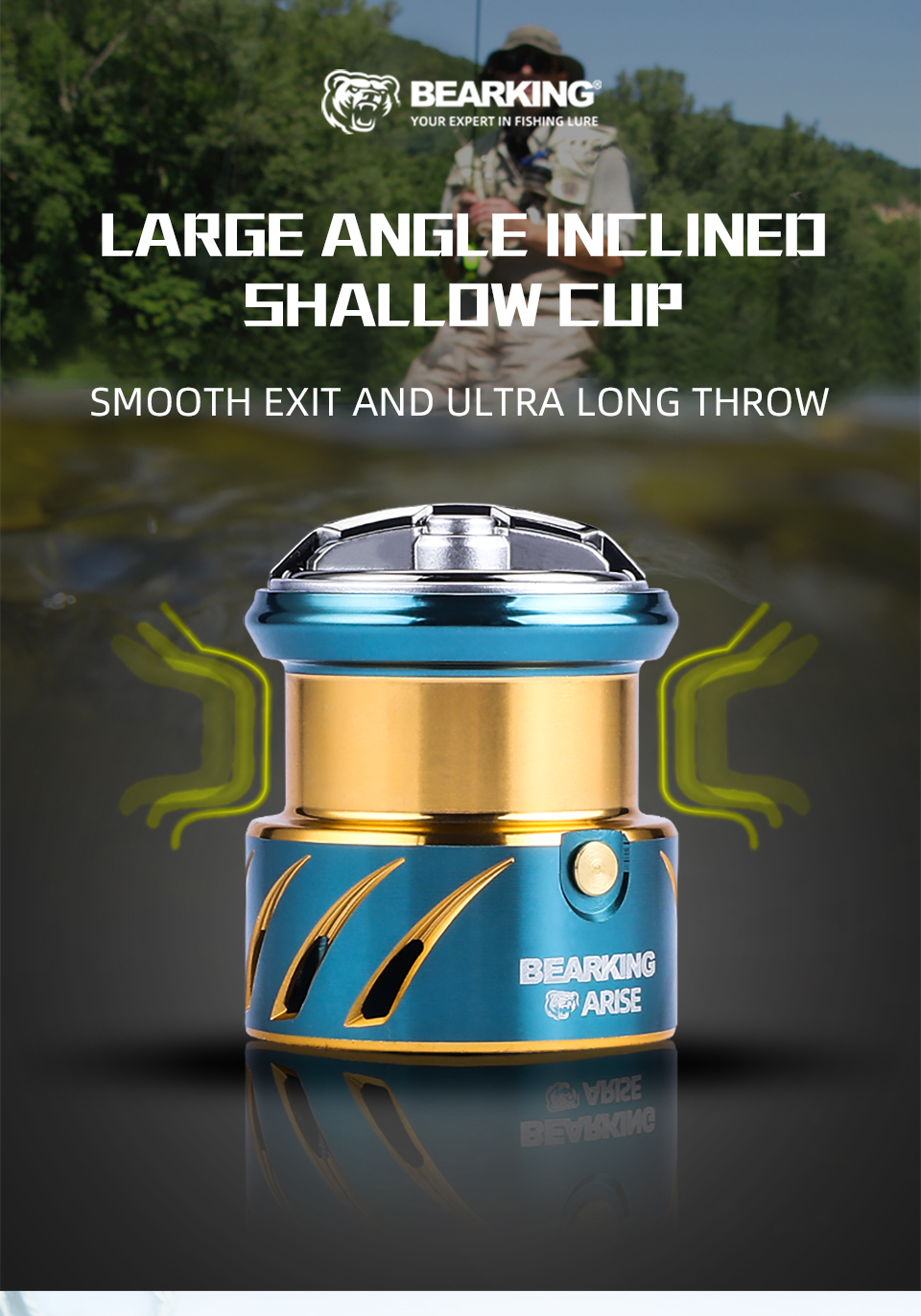 Bearking Official Store ARS Spinning Fishing Reel 6 + 1BB เปลี่ยน EVA Handle น้ําเค็มโลหะ Spool ...