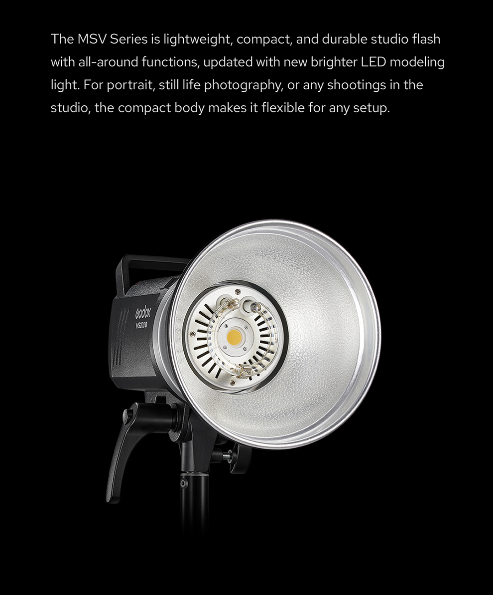 Godox-flash Studio LED 200W MS200V 300W MS300V, Integrated 2.4G ...