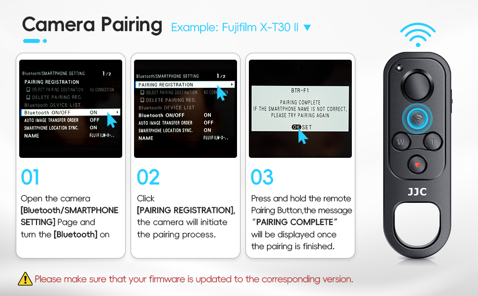 JJC TP-F1 ขาตั้งกล้อง ขนาดเล็ก พร้อมรีโมตชัตเตอร์บลูทูธไร้สาย TG-BT1 Bluetooth Vlogging Shooting ...