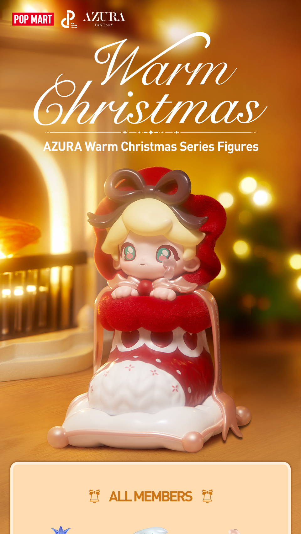 POP MART AZURA Warm Christmas Series Figures (Whole Set) | Shopee Thailand
