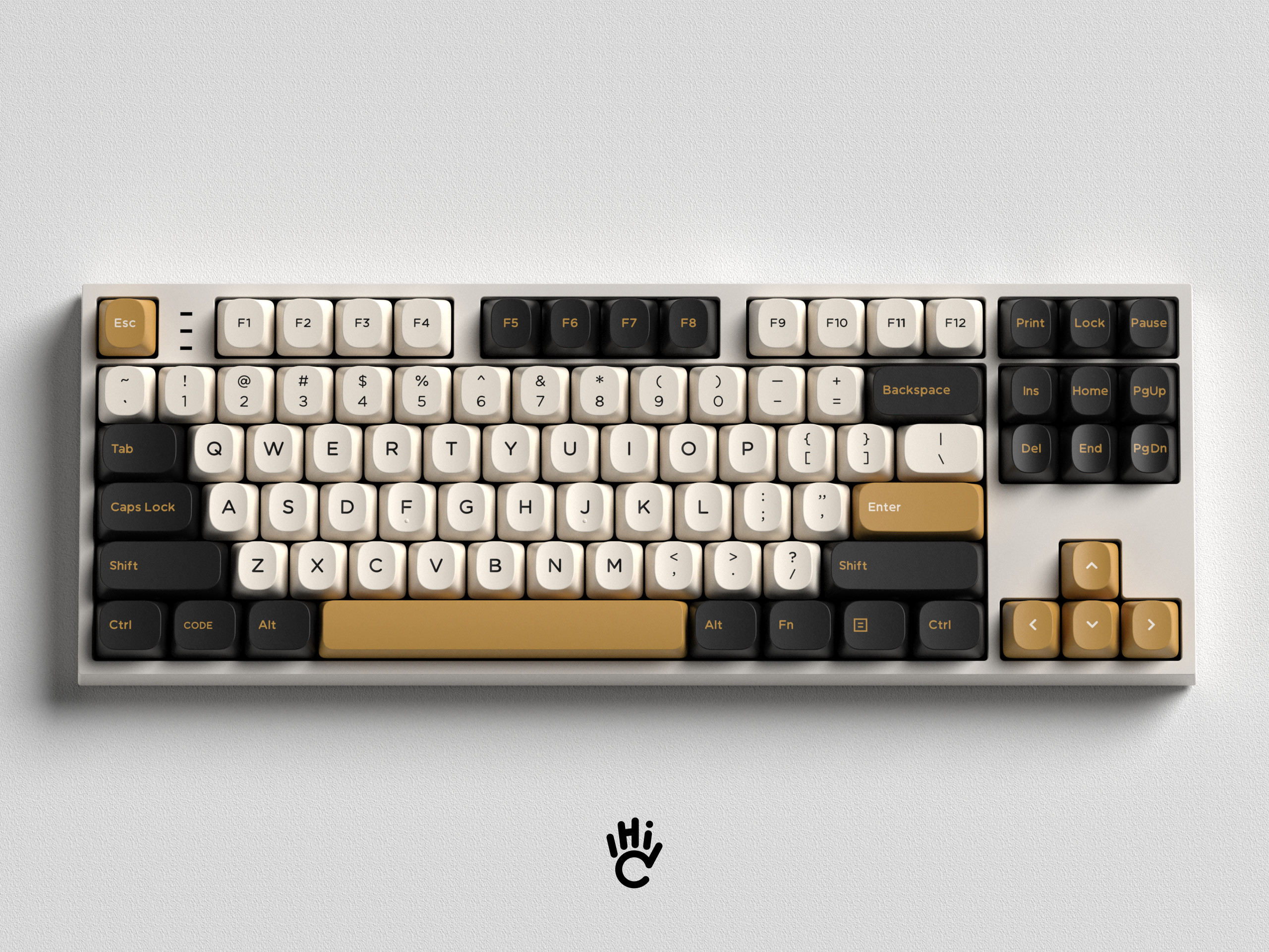 Obsidian ธีมสองสี Keycaps 171keys YMK Profile Keycap Custom PBT ...