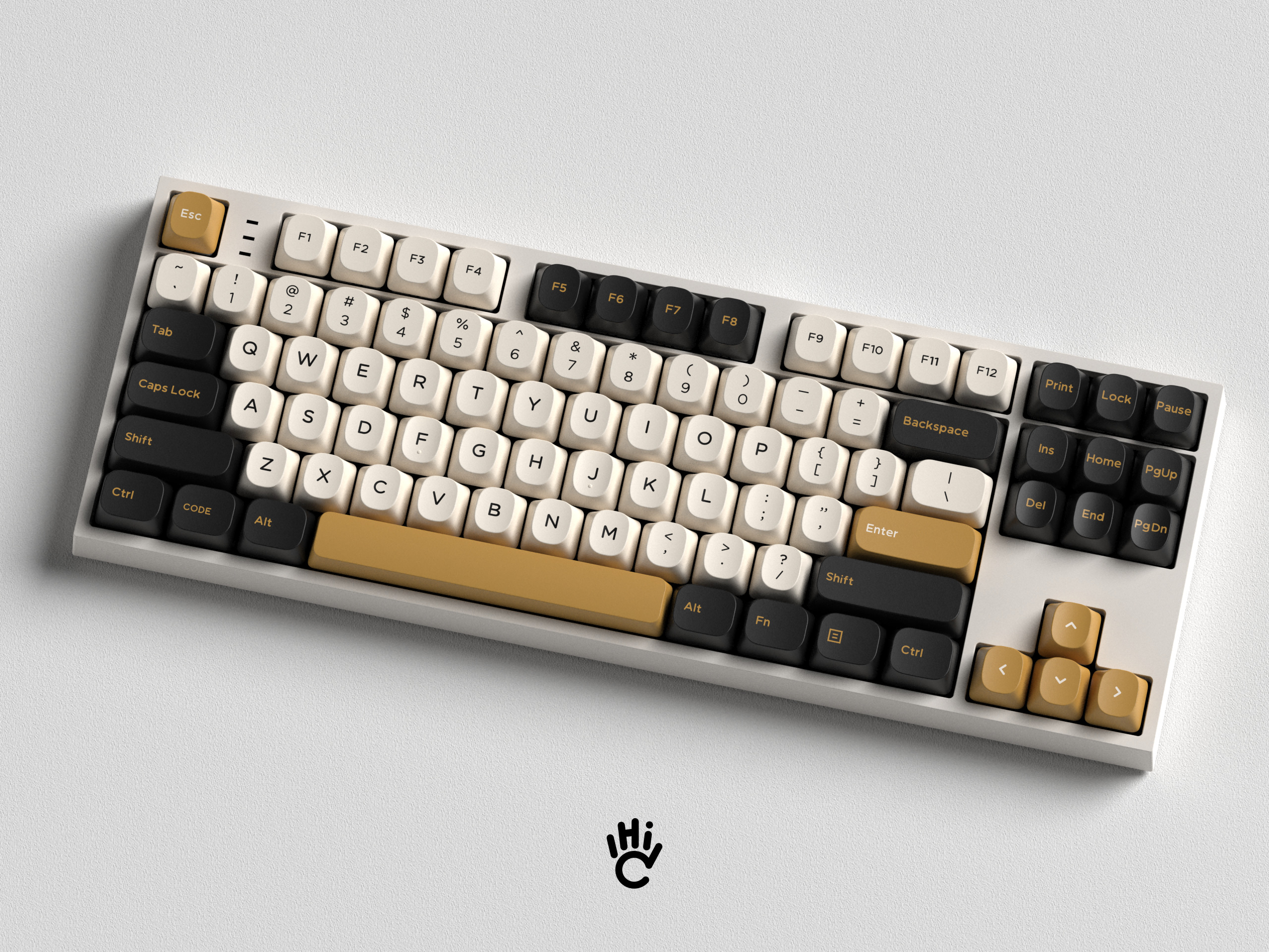 Obsidian ธีมสองสี Keycaps 171keys YMK Profile Keycap Custom PBT ...