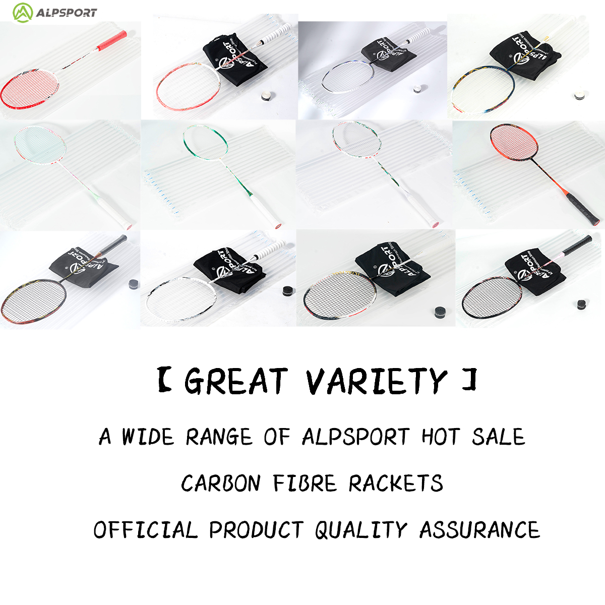 Alp DIY Pounds Customised อาชีพ Strung True 30Lbs ไม้แบดมินตัน 100% Full Carbon Fibre GJ QY2.0 ...