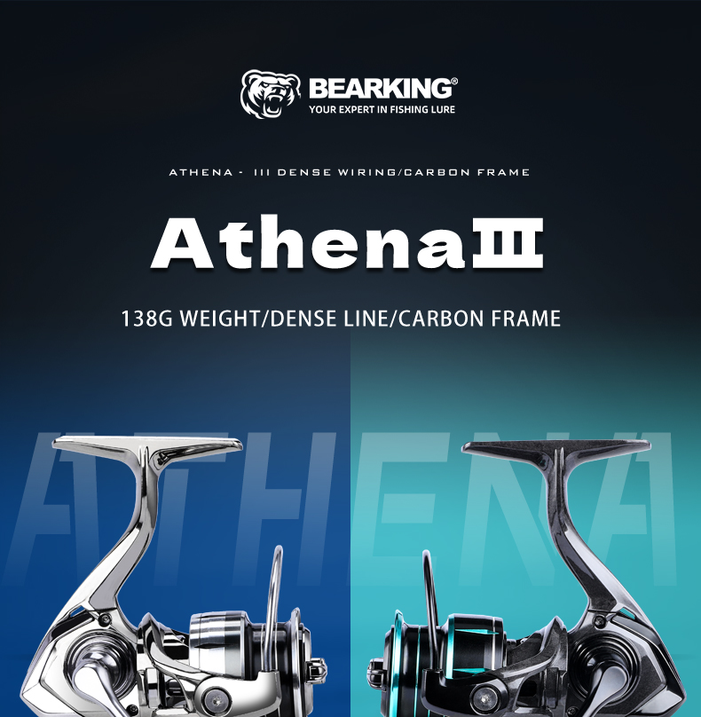 Bearking Athena III Generation 5.2:1 Ultra Light Spinning Reel 5 + 1BB สายหนาแน่น Micro วัสดุ ...