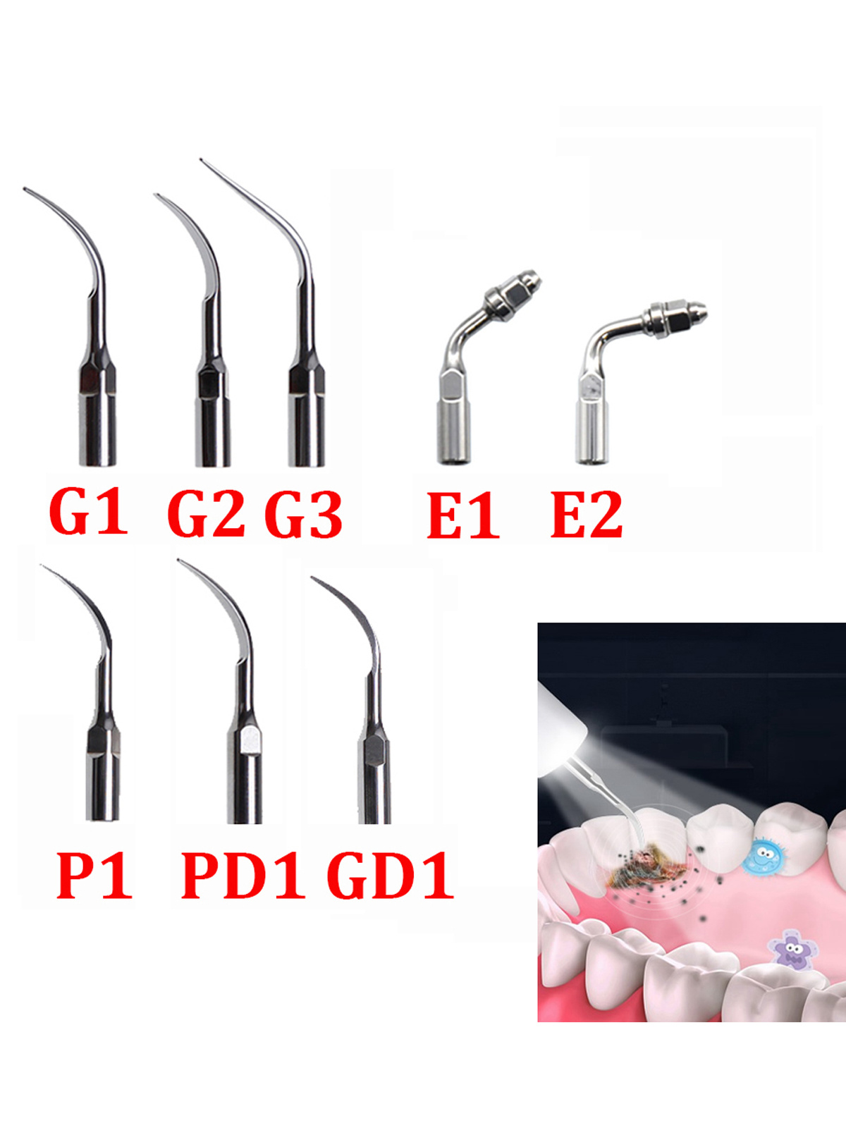 1pcs/5pcs/5pcs ทันตกรรม Ultrasonic Scaler เคล็ดลับ Endodontics Endo ...