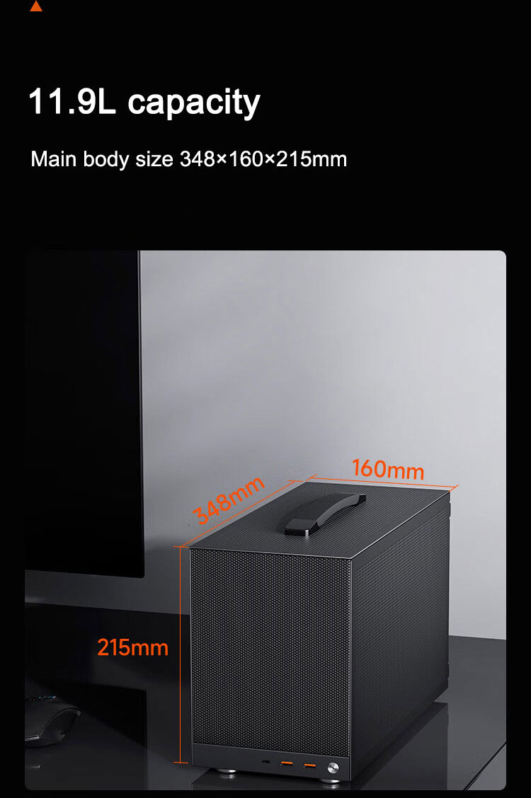 Pccooler K101 MESH Mini ITX เคสคอมพิวเตอร์,วัสดุเหล็ก/รองรับแหล่งจ่ายไฟ ...