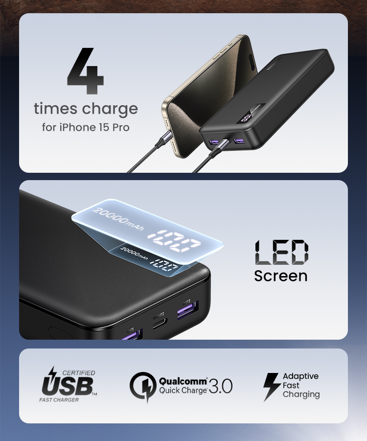 UGREEN 10000mAh/20000mAh 22.5W Max Power Bank แบบพกพา PD Fast Charging ...