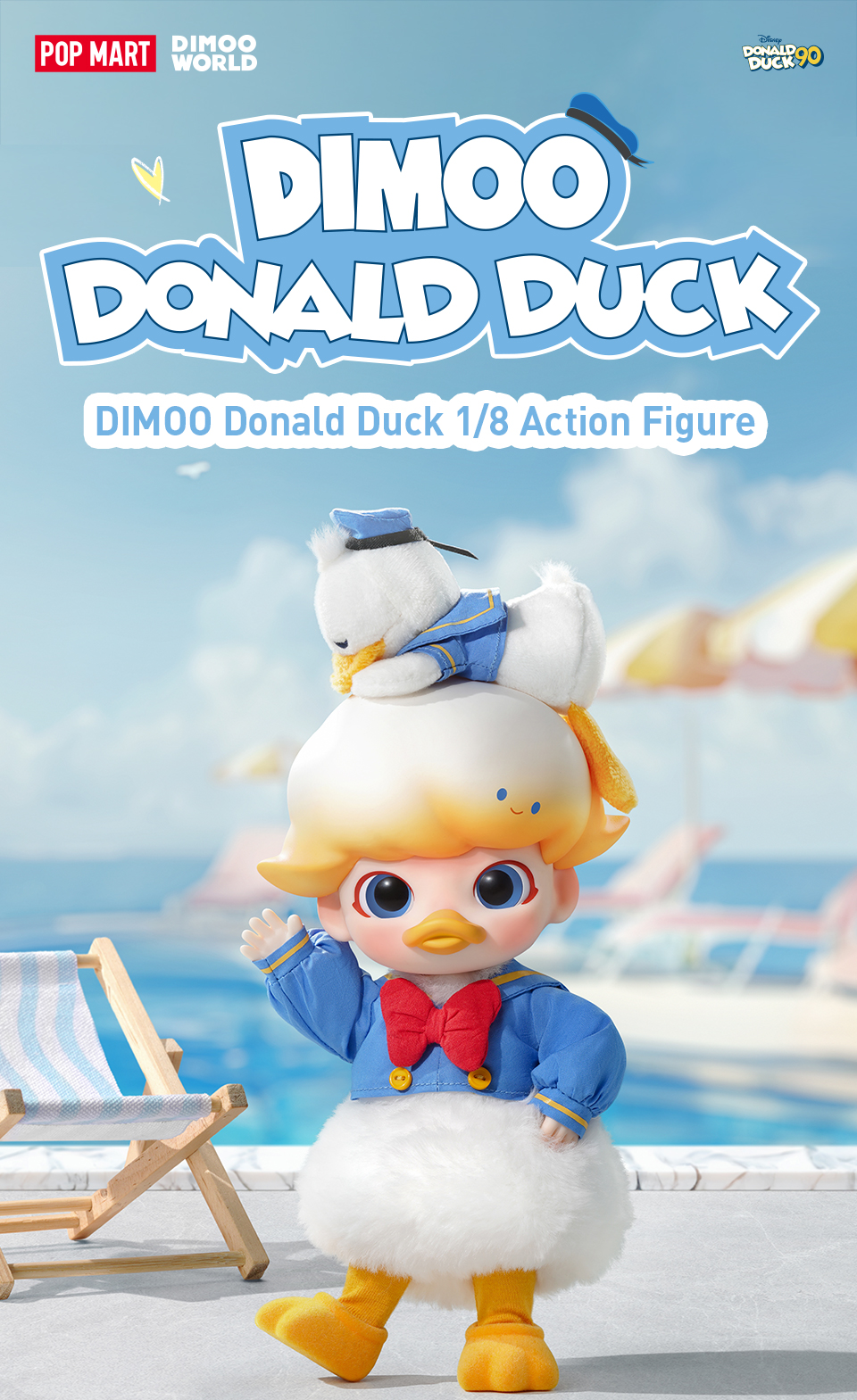 POP MART DIMOO Donald Duck 1/8 Action Figure | Shopee Thailand