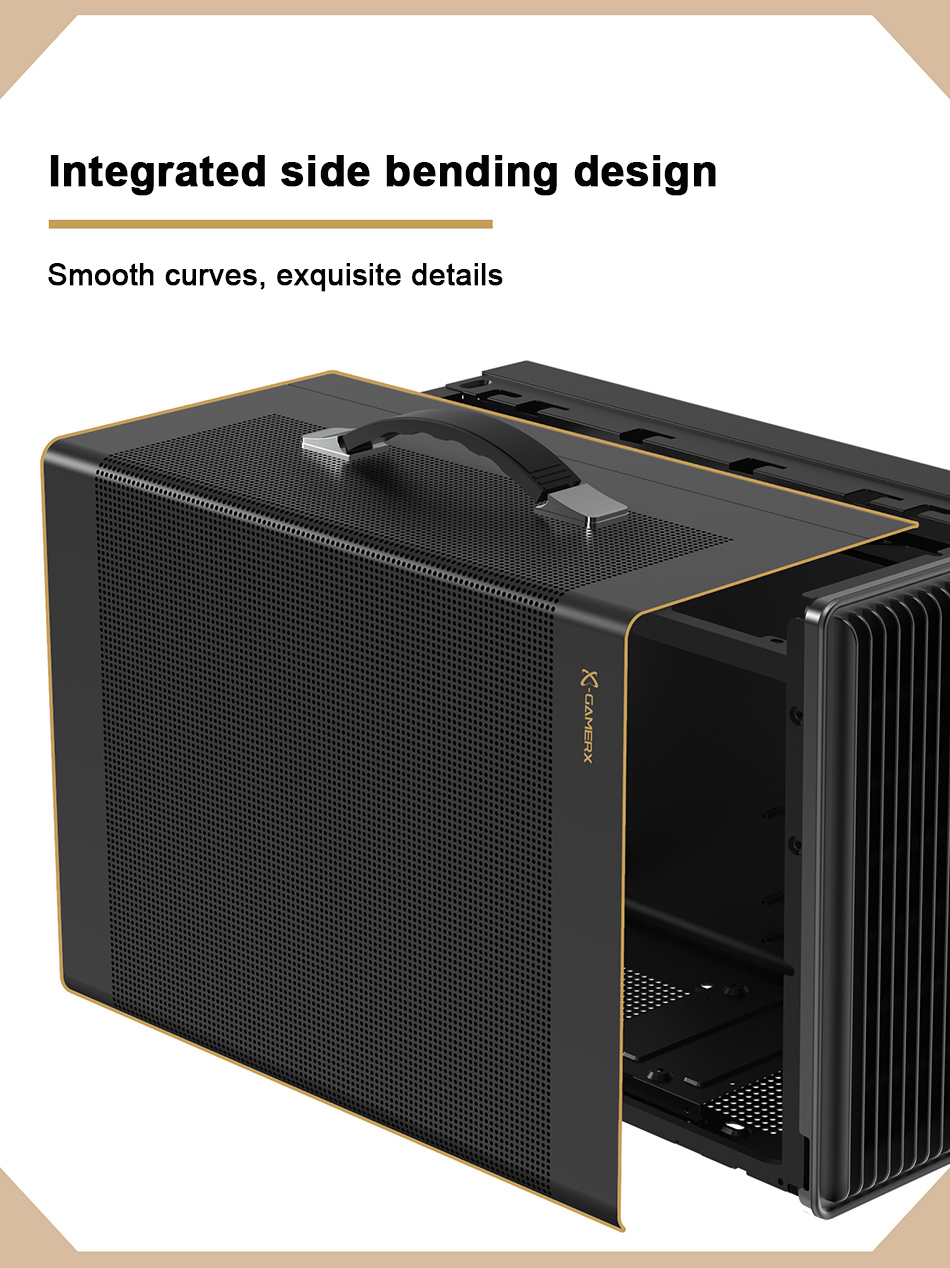 Power Train P40 ตาข่าย MATX กรณีเดสก์ท็อป ITX คอมพิวเตอร์ขนาดเล็กมือถือ DIY Mini ITX คอมพิวเตอร์ ...