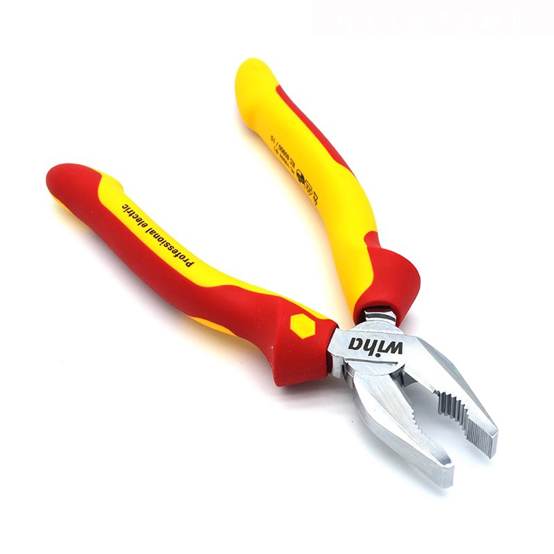 Wiha 26708 คีมรวมช่างไฟฟ้าหุ้มฉนวนเครื่องมือ 1000V พร้อมข้อต่อไดนามิก ...