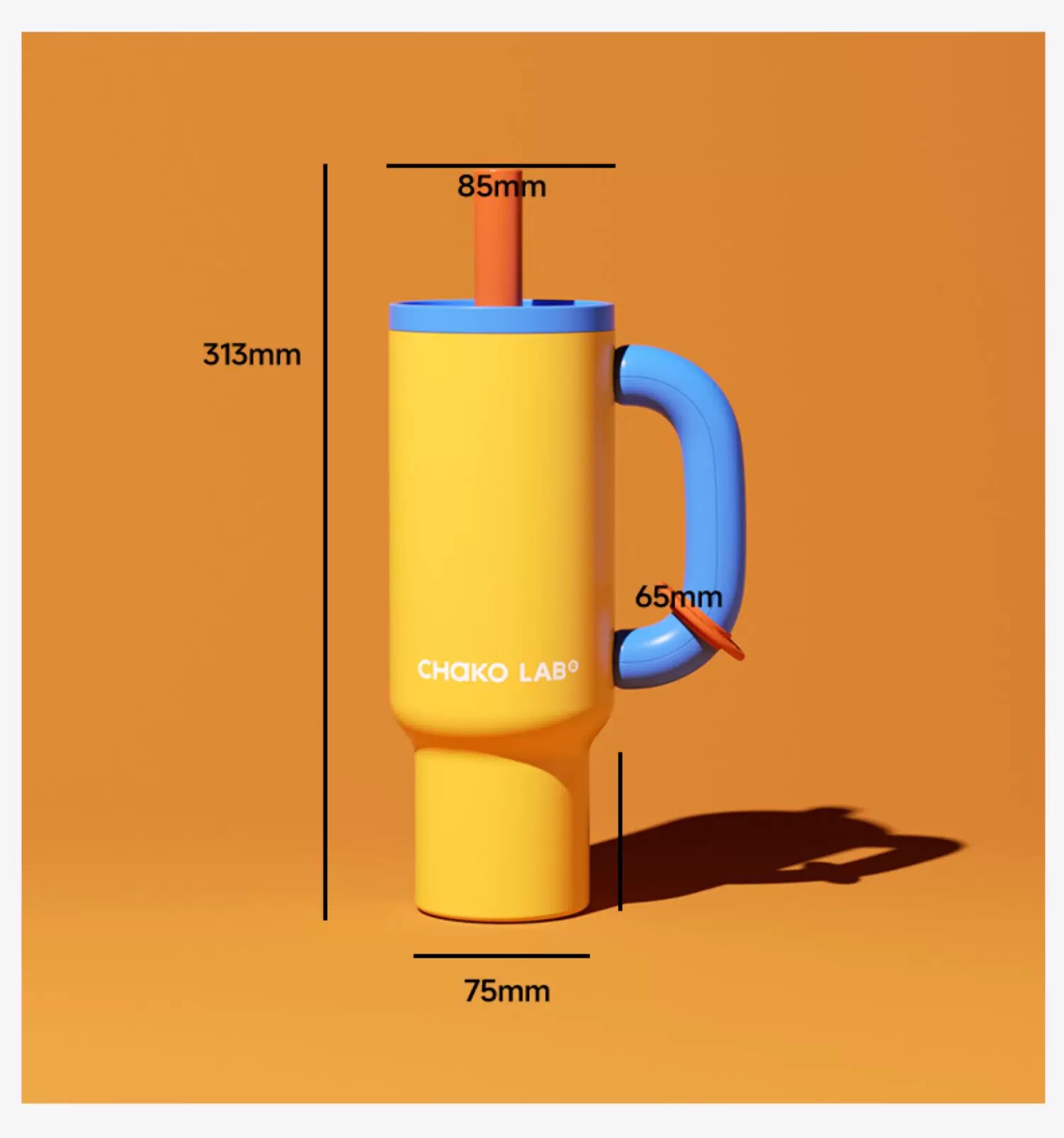 Chakolab Thermos Cup Ice Master Cup 1050ML ถ้วยน้ําฟางความจุขนาดใหญ่ ...