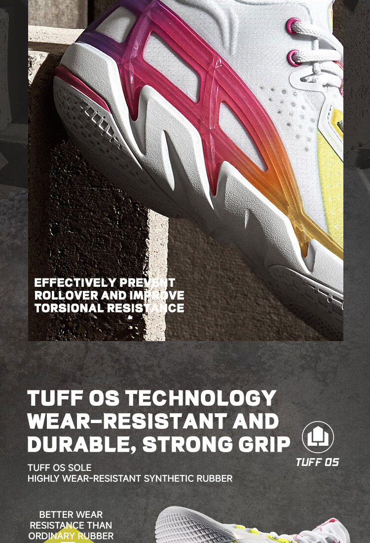 Li-ning BADFIVE 4 บาสเกตบอลชาย BOOM สะท้อนแสงน้ําหนักเบา High & rebound ...