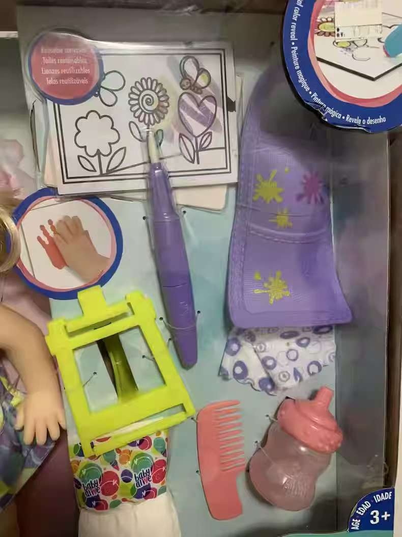 Baby Alive Finger Paint Baby Blonde Hair Doll C0960 | Shopee Thailand