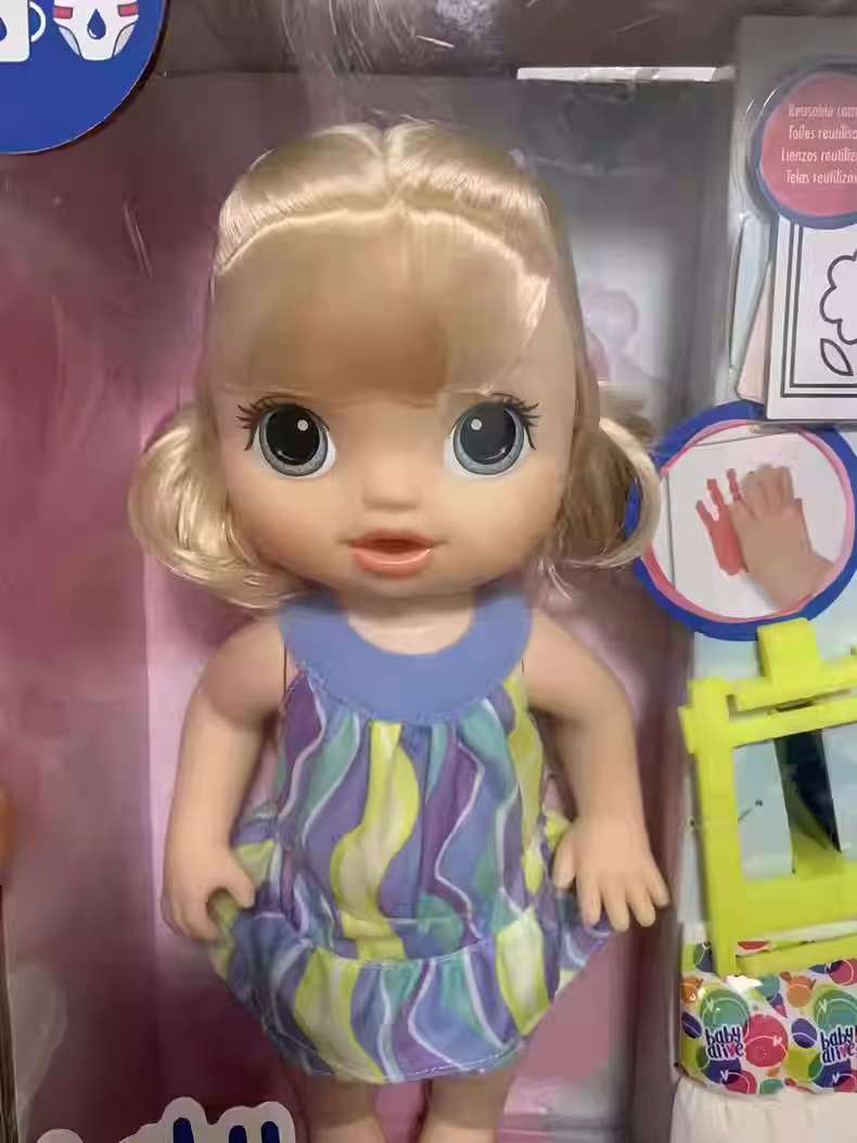 Baby Alive Finger Paint Baby Blonde Hair Doll C0960 | Shopee Thailand