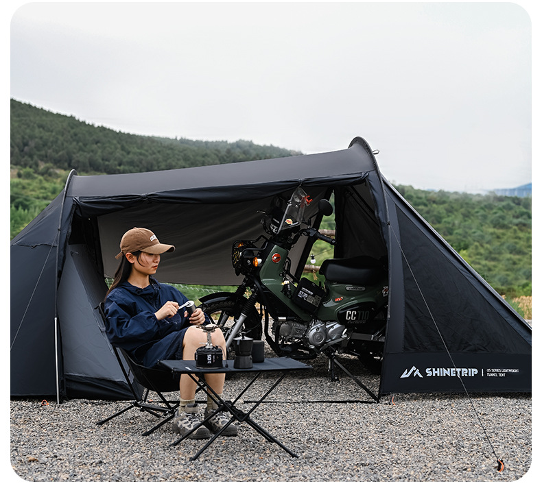 Shinetrip 05 Series เต็นท์อุโมงค์ 1 ห้อง 1 Living Hall ผ้าใบขยายได้ ...