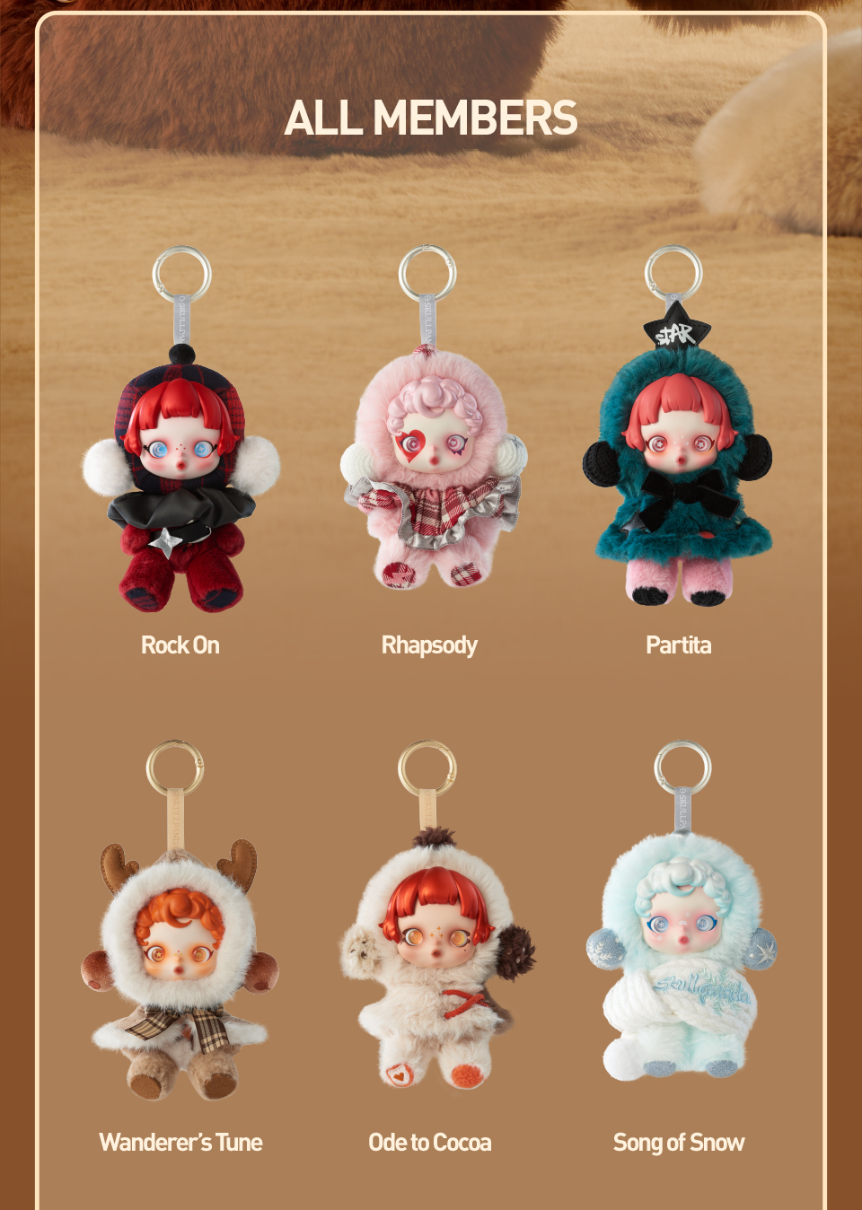 POP MART SKULLPANDA Winter Symphony Series Plush Blind Box Action Toys ...