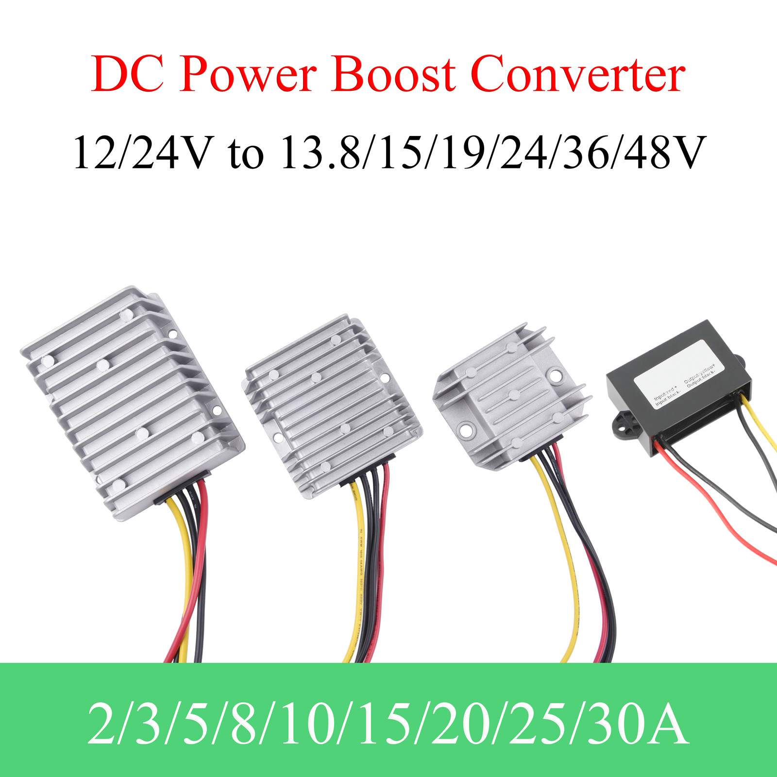 Dc Power Converter 12/24V ถึง 13.8V 15V 19V 24V 36V 48V Power Booster Transformer โมดูลยานยนต์ ...