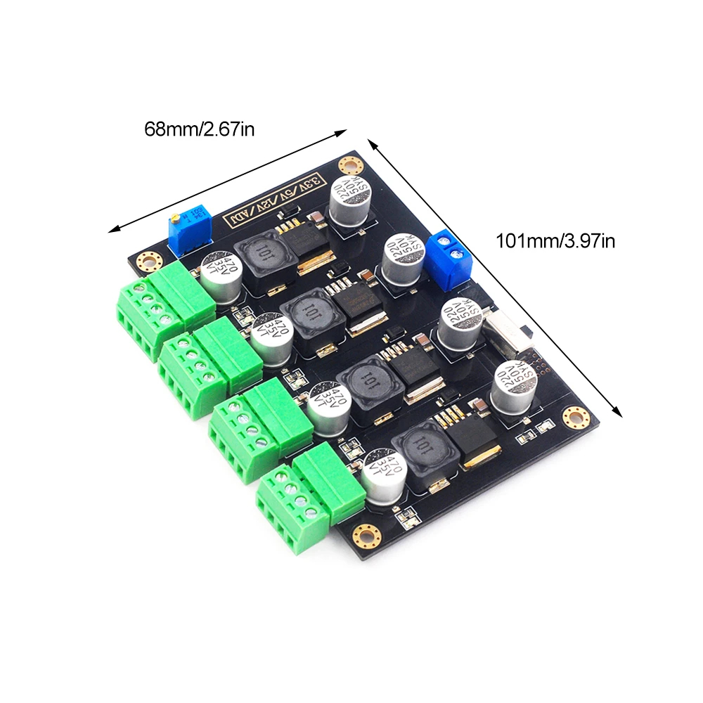 Lm2596 Multi Channel Switching Power Supply 3.3 V/5 V/12 V/ADJ ปรับ ...