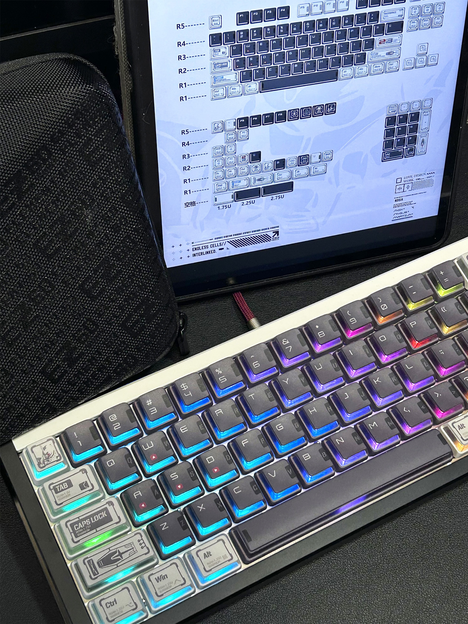 -LW- Key CERBERUS Mech รุ่น Keycap ที่กําหนดเองคีย์บอร์ด PBT Keycap ...