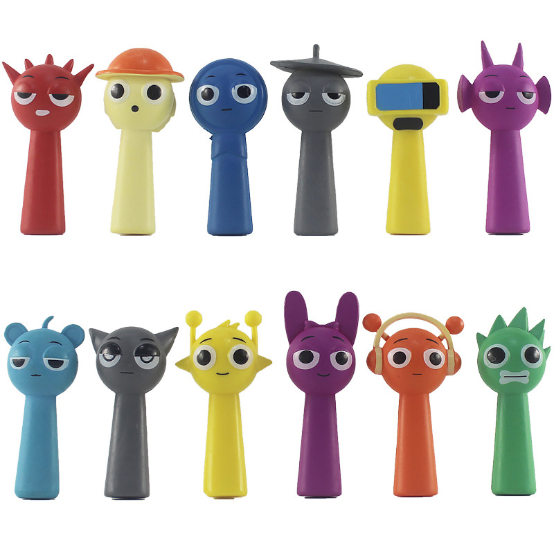 12 ชิ้น/เซ็ต Sprunki รูปของเล่น Sprunki Wanda Action Figurine Simon ...
