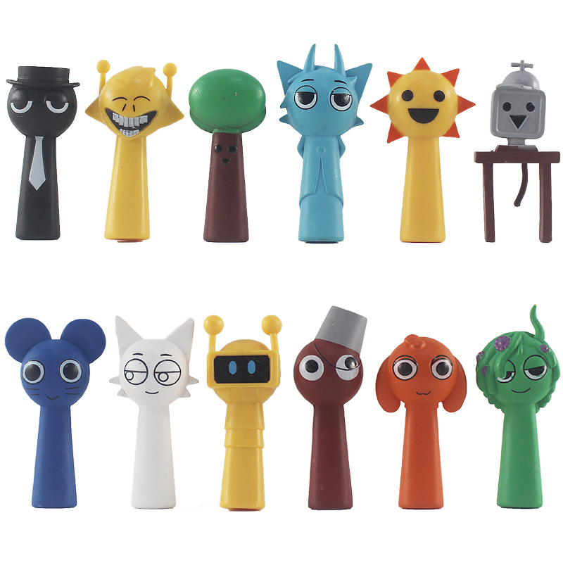 12 ชิ้น/เซ็ต Sprunki รูปของเล่น Sprunki Wanda Action Figurine Simon ...