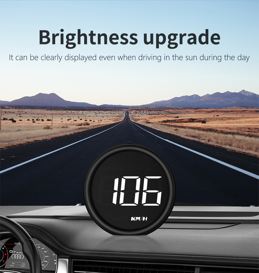 Obd2 HUD Head Up Display Speedometer พร้อมอุณหภูมิการใช้เชื้อเพลิงปรับ ...