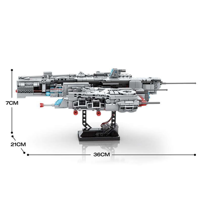เครื่องบินโจมตีอวกาศ ข้ากันได้ตัวต่อเลโก้ 966ชิ้น Reobrix Space เลโก้ ...